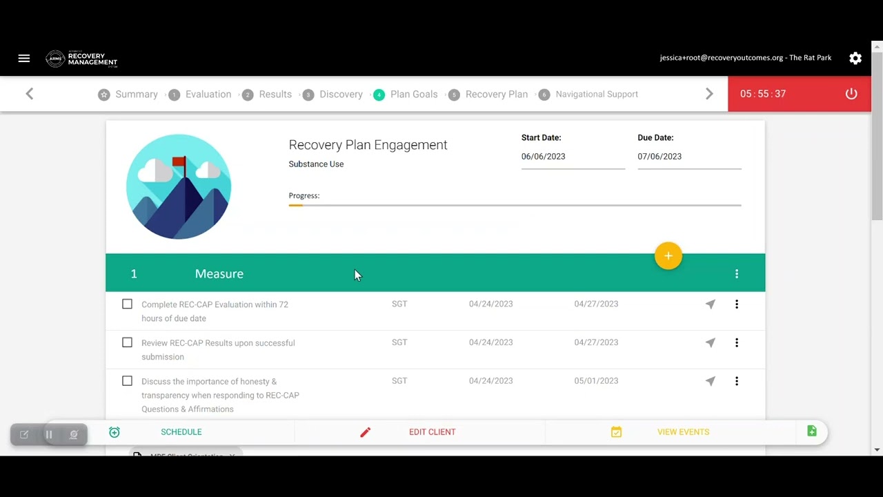 ARMS Training - Recovery Care Planning - Adding the recovery plan ...