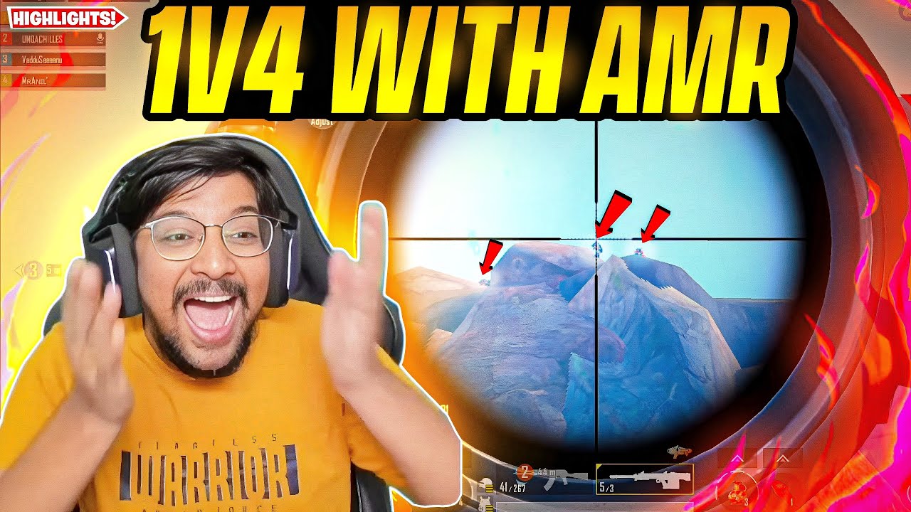 1V4 WITH AMR 🤯💥 | Full Ramp Gameplay 😈 | #warriorislive #highlights ...