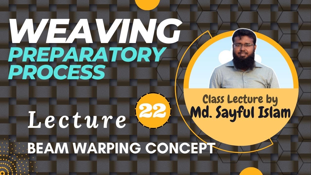 Weaving Preparatory Process | 22 | Basic Concept of Beam Warping - YouTube