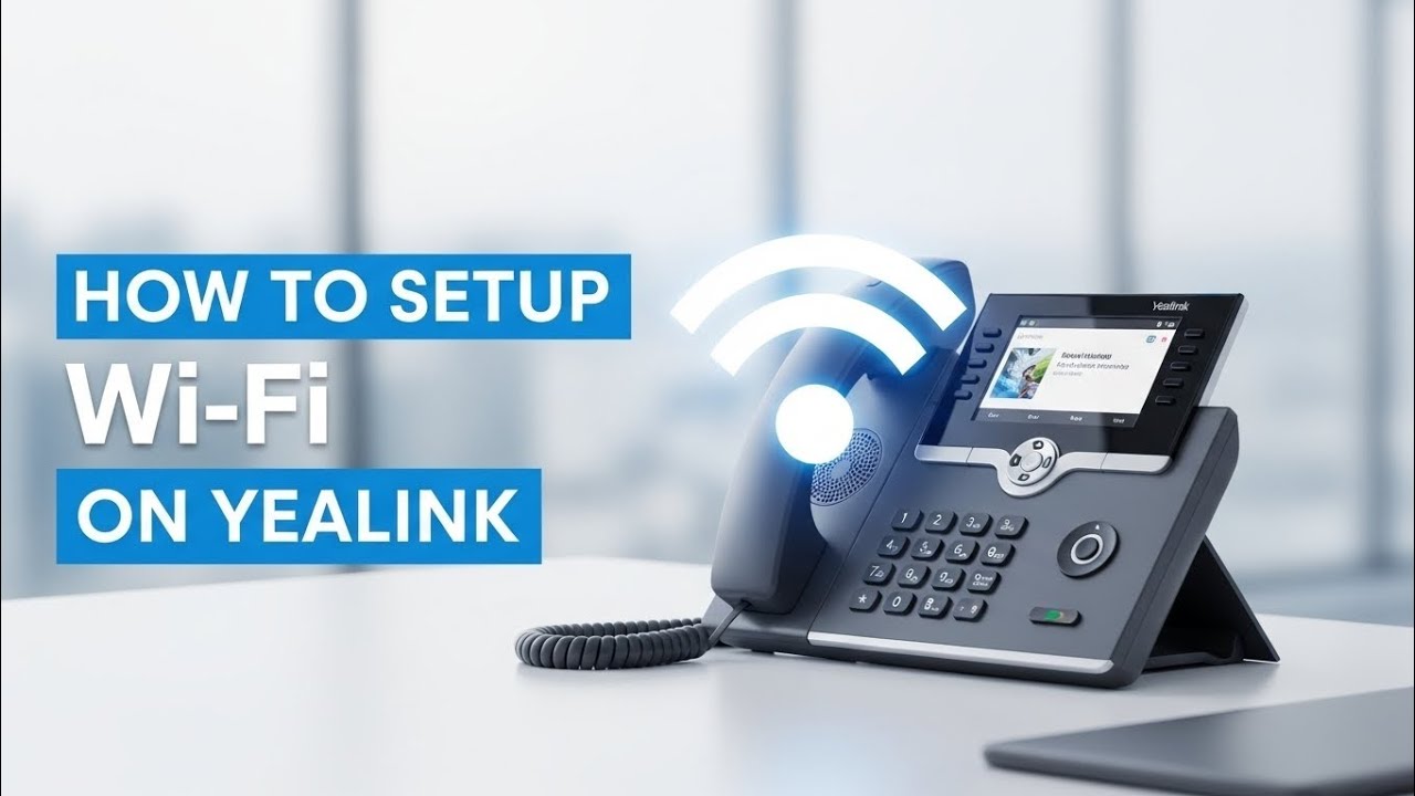 How to setup WiFi on VOIP Phones/ Yealink phones. - YouTube