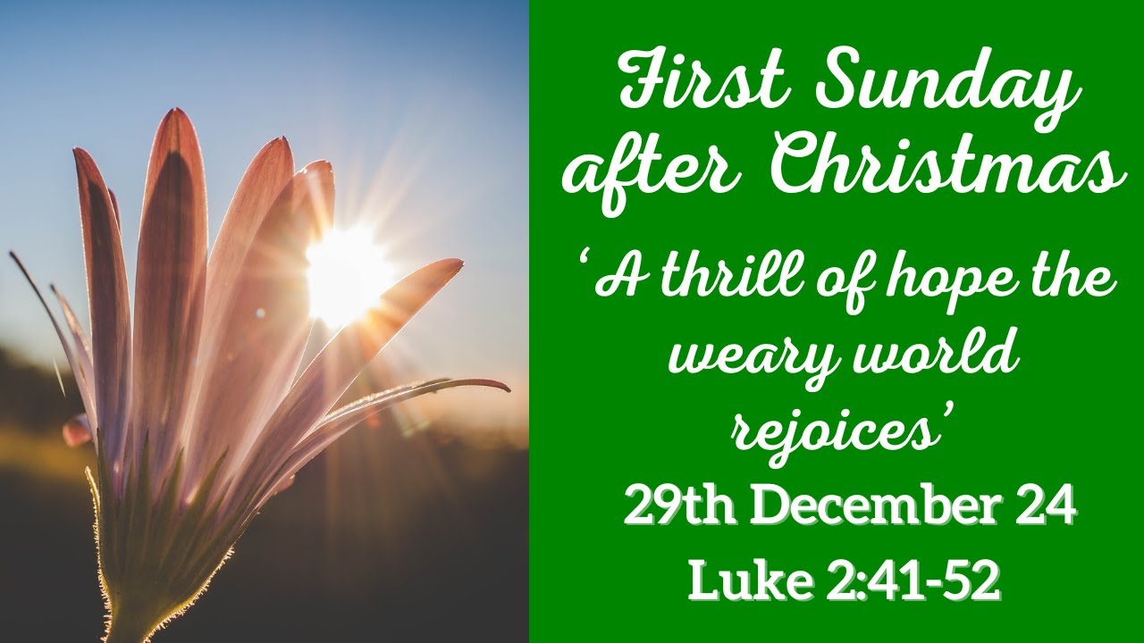 Alstonville Anglicans First Sunday After Christmas - YouTube