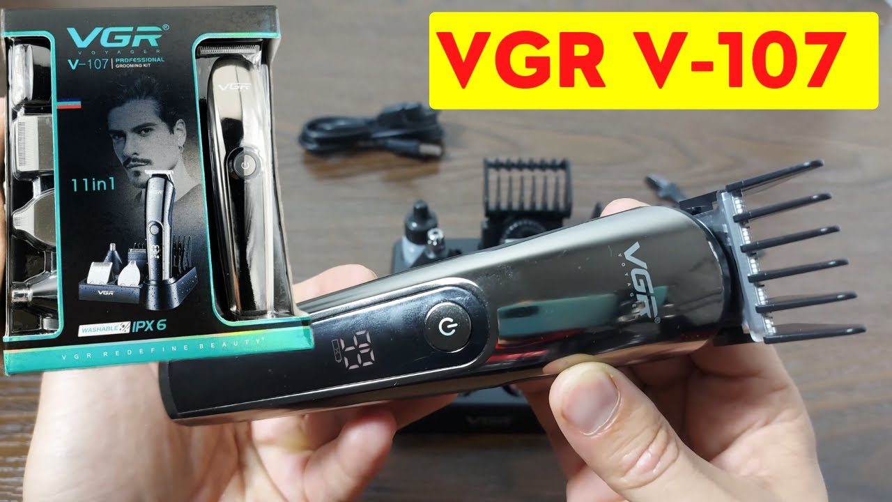 VGR V-107 ماكينة حلاقة متعددة الوظائف Unboxing PROFESSIONAL GROOMING KIT VGR V-107 - YouTube