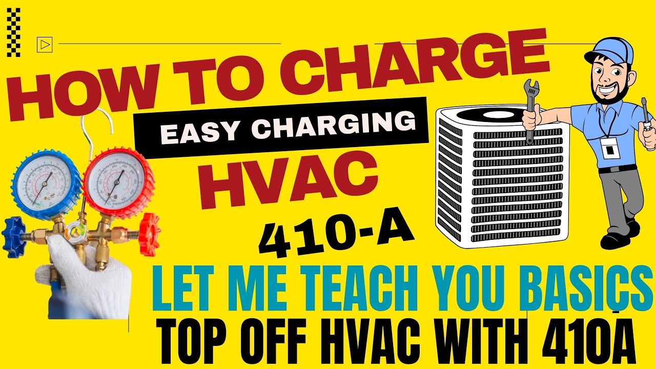 How to Properly Charge HVAC with 410A after a leak - YouTube