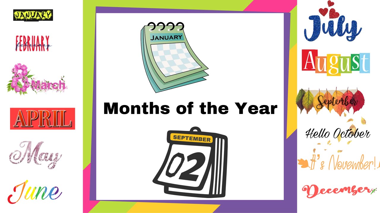 Months Of The Year - Sing Along - YouTube