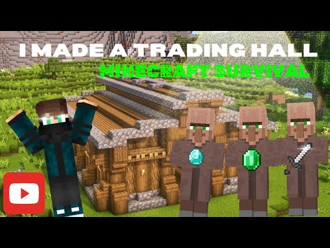 I MADE A TRADING FARM IN MINECRAFT SURVIVAL||#minecraft #gaming # ...