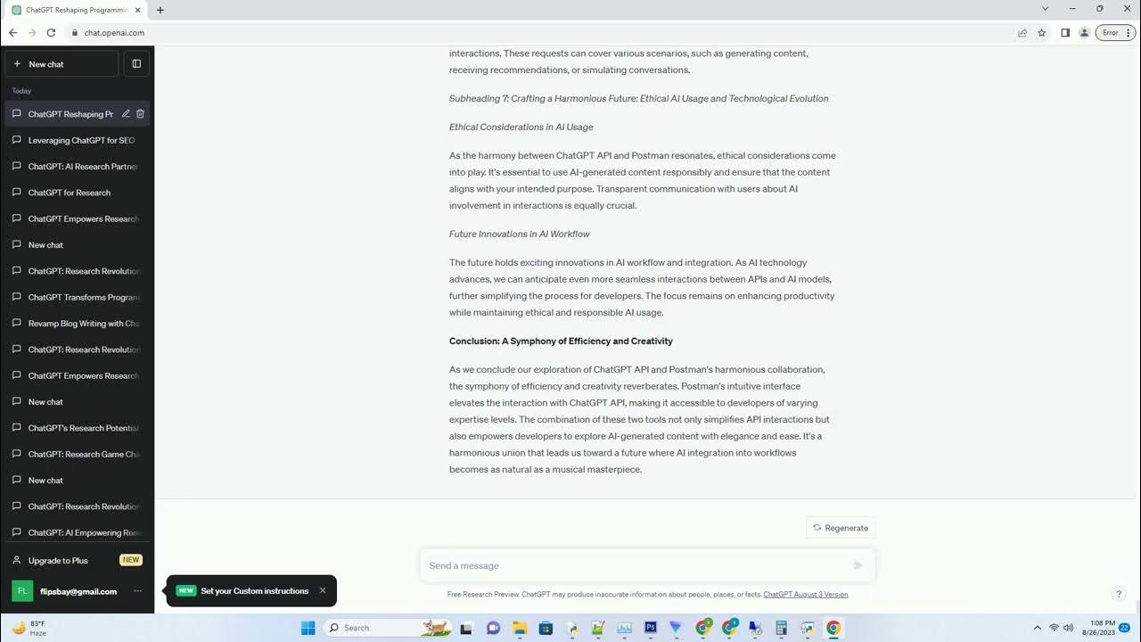 chatgpt api postman - YouTube