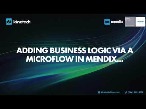 Understanding Mendix with Marc at Kinetech: Business Logic via Microflows in Mendix - YouTube