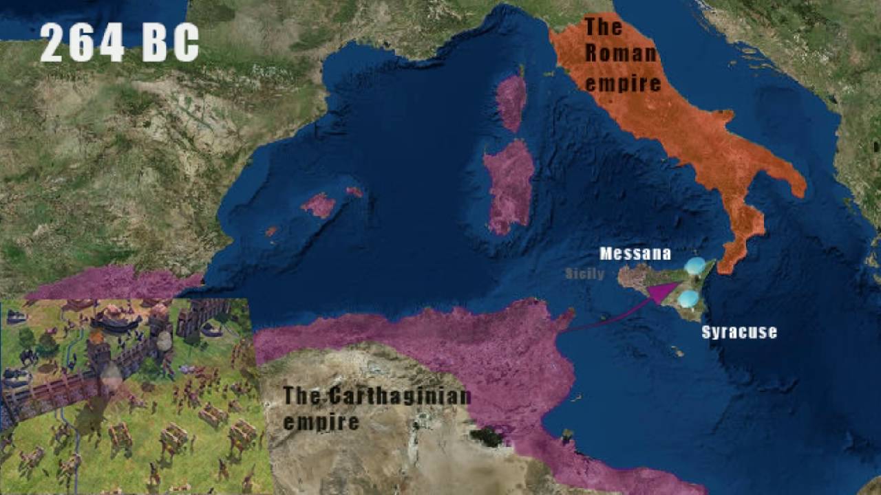 First Punic war -Explained in 2 minutes - YouTube