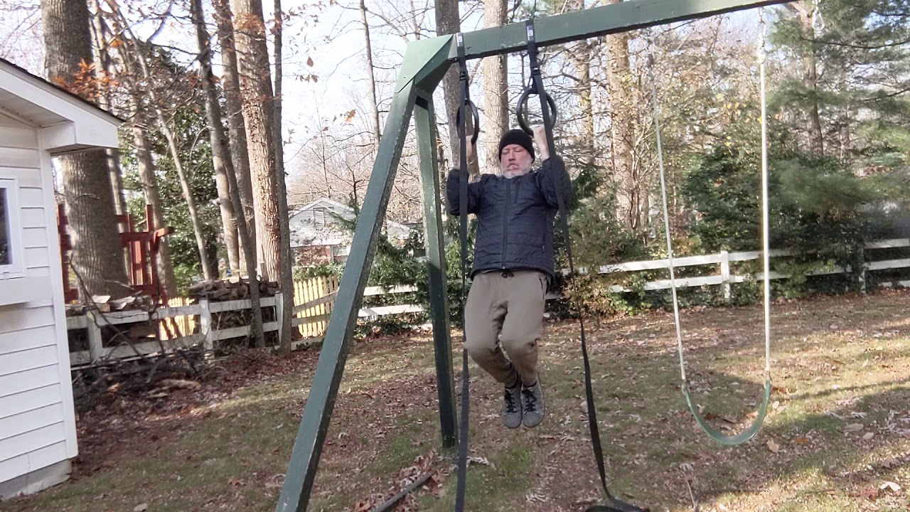 Fit Over 50 - Hard Pull Day - Gymnastics Ring Front Lever Tuck Row and ...