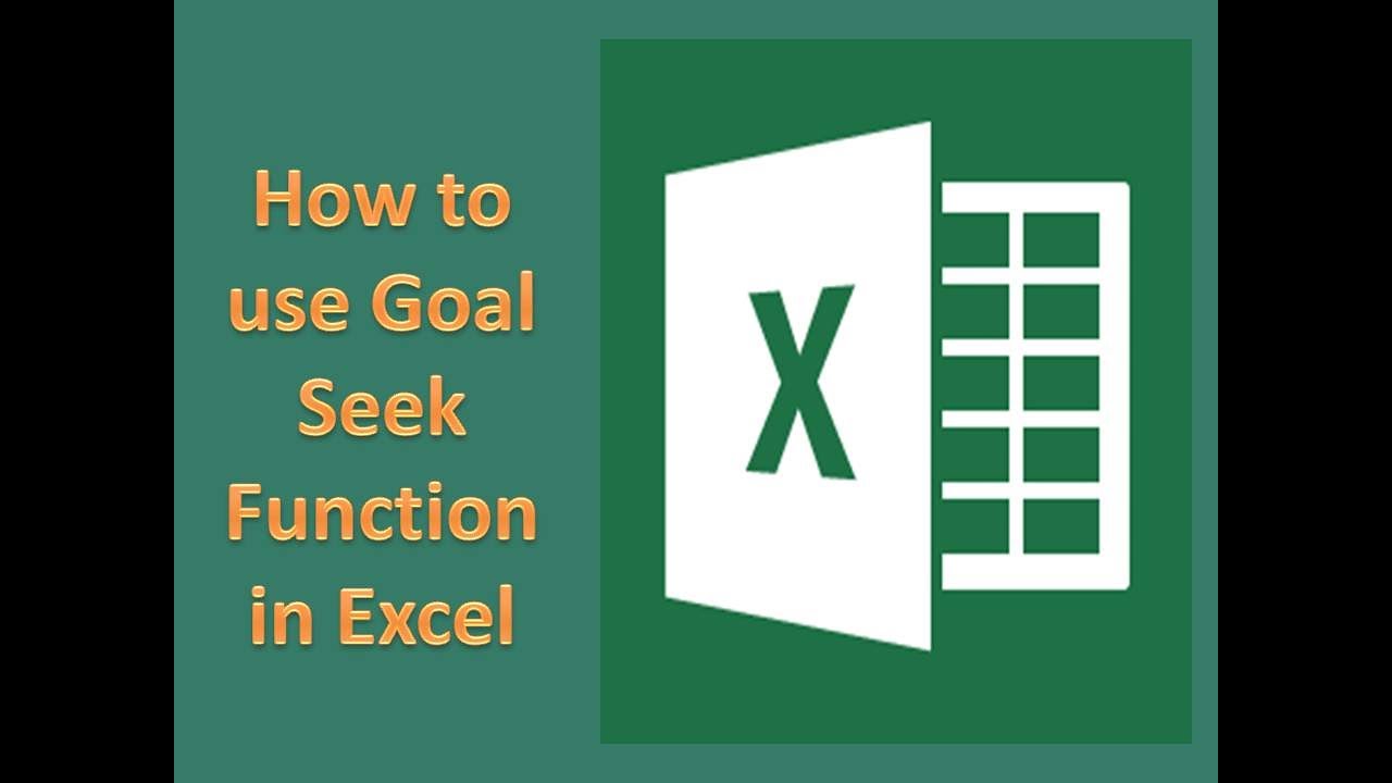How To Use Goal Seek Function In Excel YouTube how-to-use-goal-seek-function-in-excel-youtube