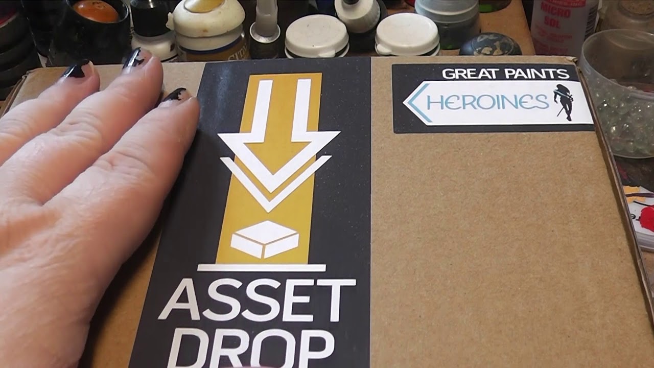 Unboxing Asset Drop Box June 2018 and Heroines - YouTube