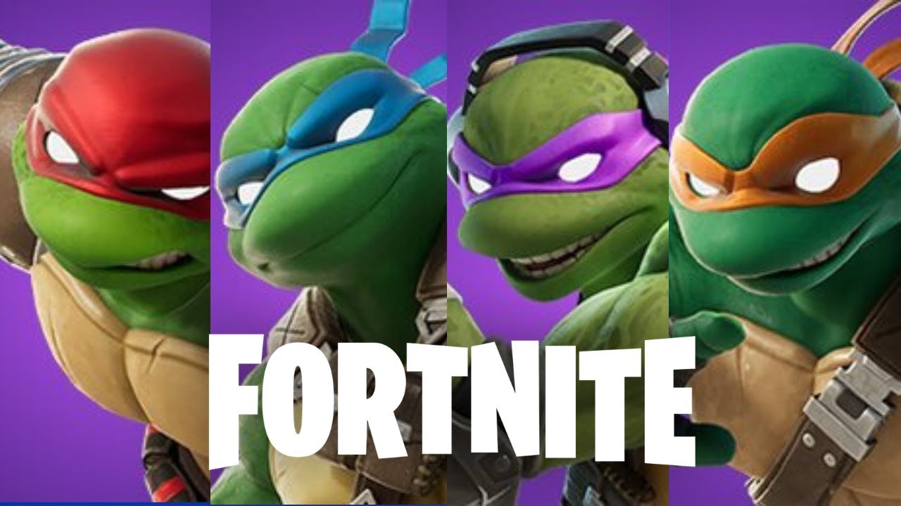 Teenage Mutant Ninja Turtles Skins in Fortnite - YouTube