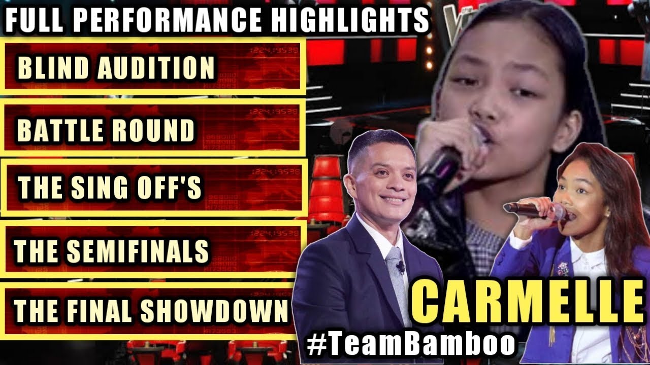 CARMELLE COLLADO | 1ST PLACER | FULL PERFORMANCE in THE VOICE KIDS ...