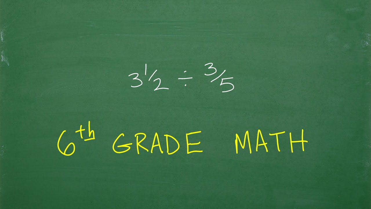 How To Divide Fractions 6th Grade Math YouTube How To Divide Fractions 6th Grade Math YouTube