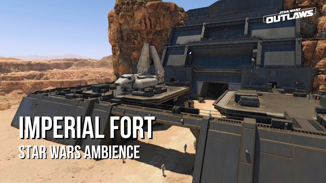 Imperial Fort | Star Wars Outlaws Ambience | Tatooine Sounds, Chatter ...