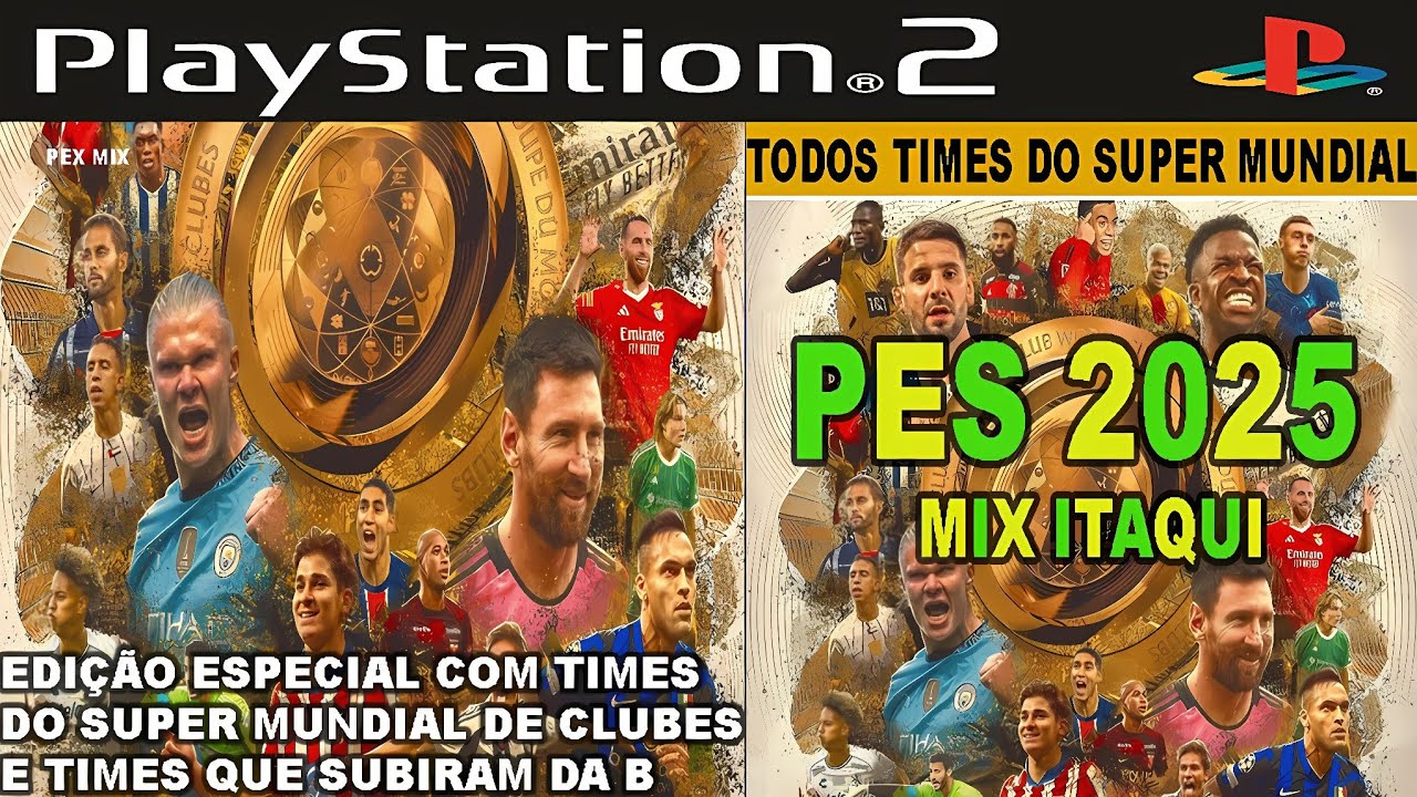 PES 2025 PS2 ATUALIZADO EFOOTBALL MUNDIAL DE CLUBES - YouTube