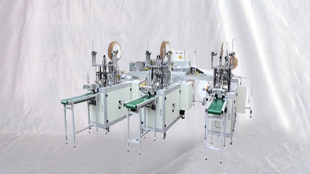 flat mask machine 1+3 blank mask making integrated with ultrasonic ...
