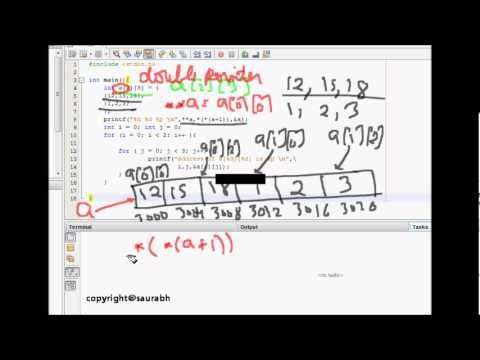 C Programming: Two Dimensional Array and Pointers - YouTube