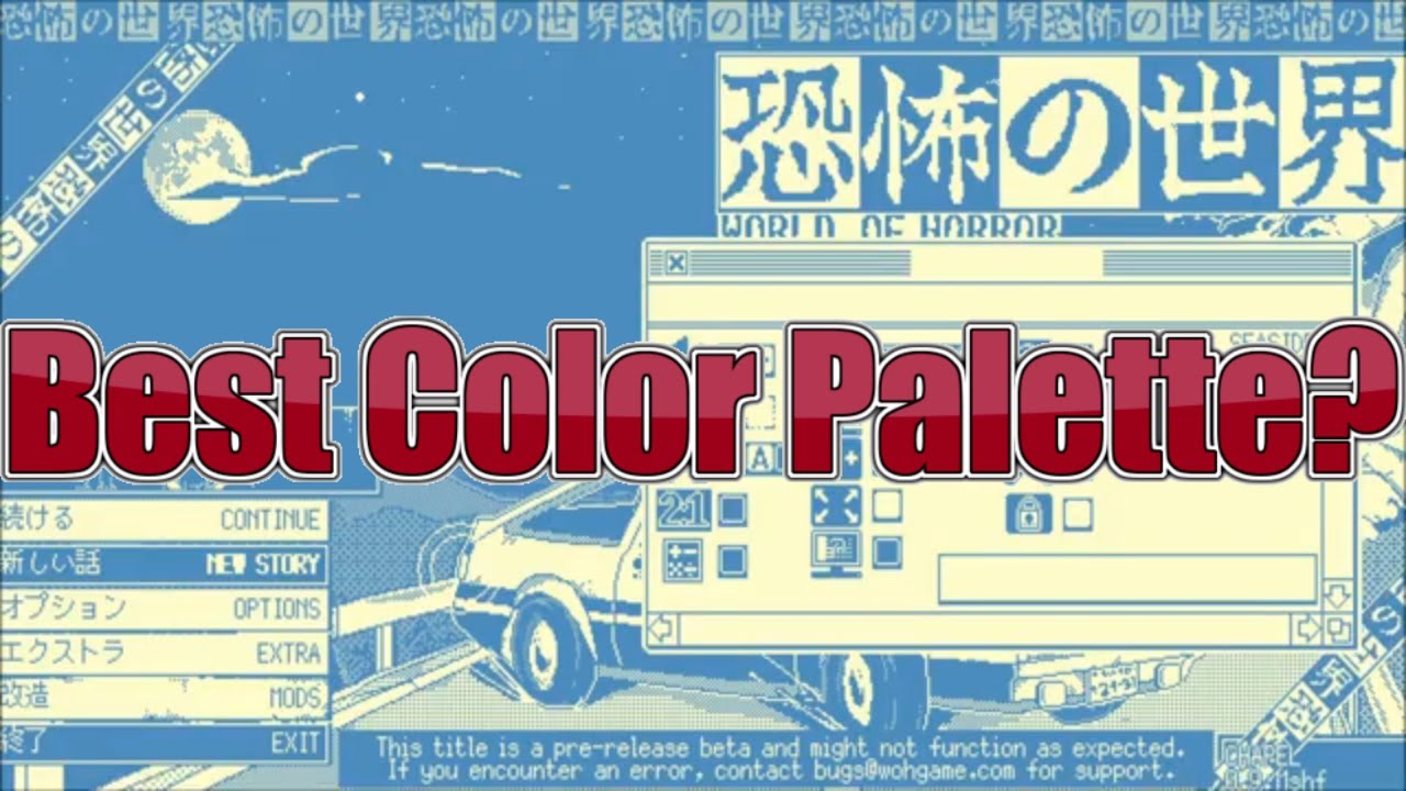 The Best Color Palette In World of Horror? - YouTube
