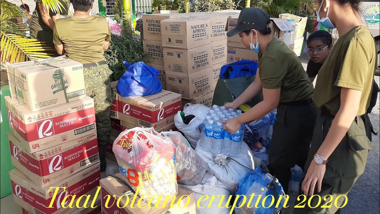 Team donation/help for taal victims. - YouTube