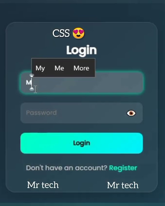 How to create Modern Login Form using HTML and CSS #shorts #coding ...