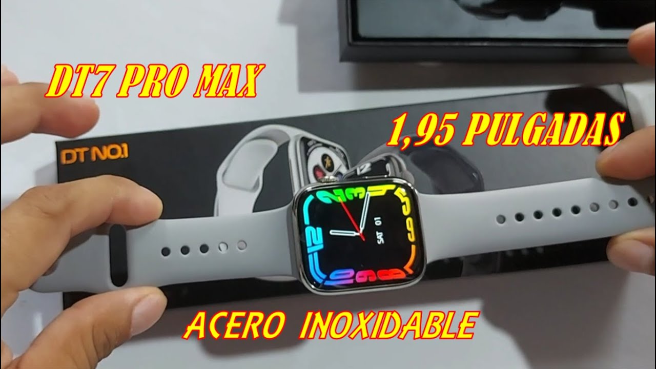 DT7 PRO MAX SILVER SERIE 7 SMART WATCH - UNBOXING 2022 - YouTube