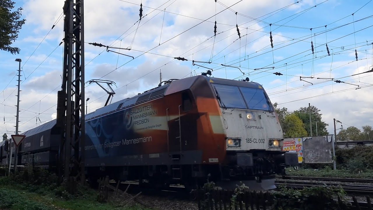 BR 185-CL 002 Mannesmann Werbelok mit Kohlezug - YouTube