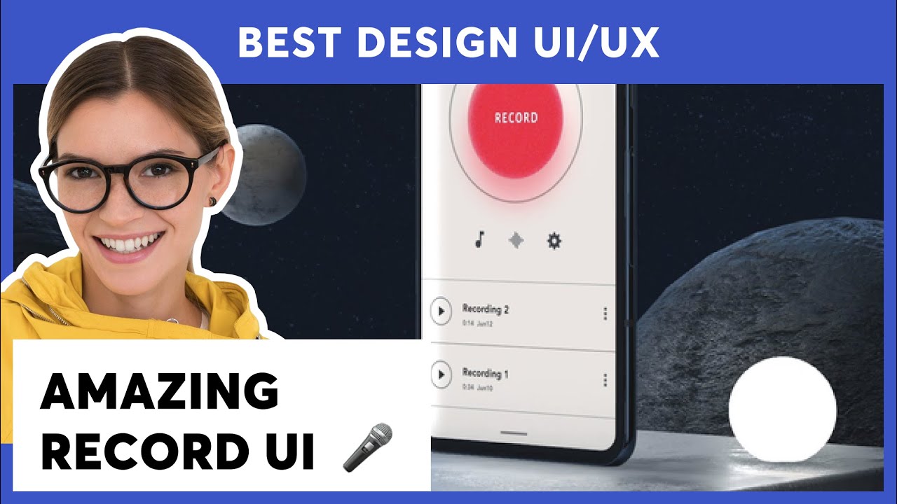 AMAZING Sound Recording App!!! Top ui/ux animation designs of the week ...