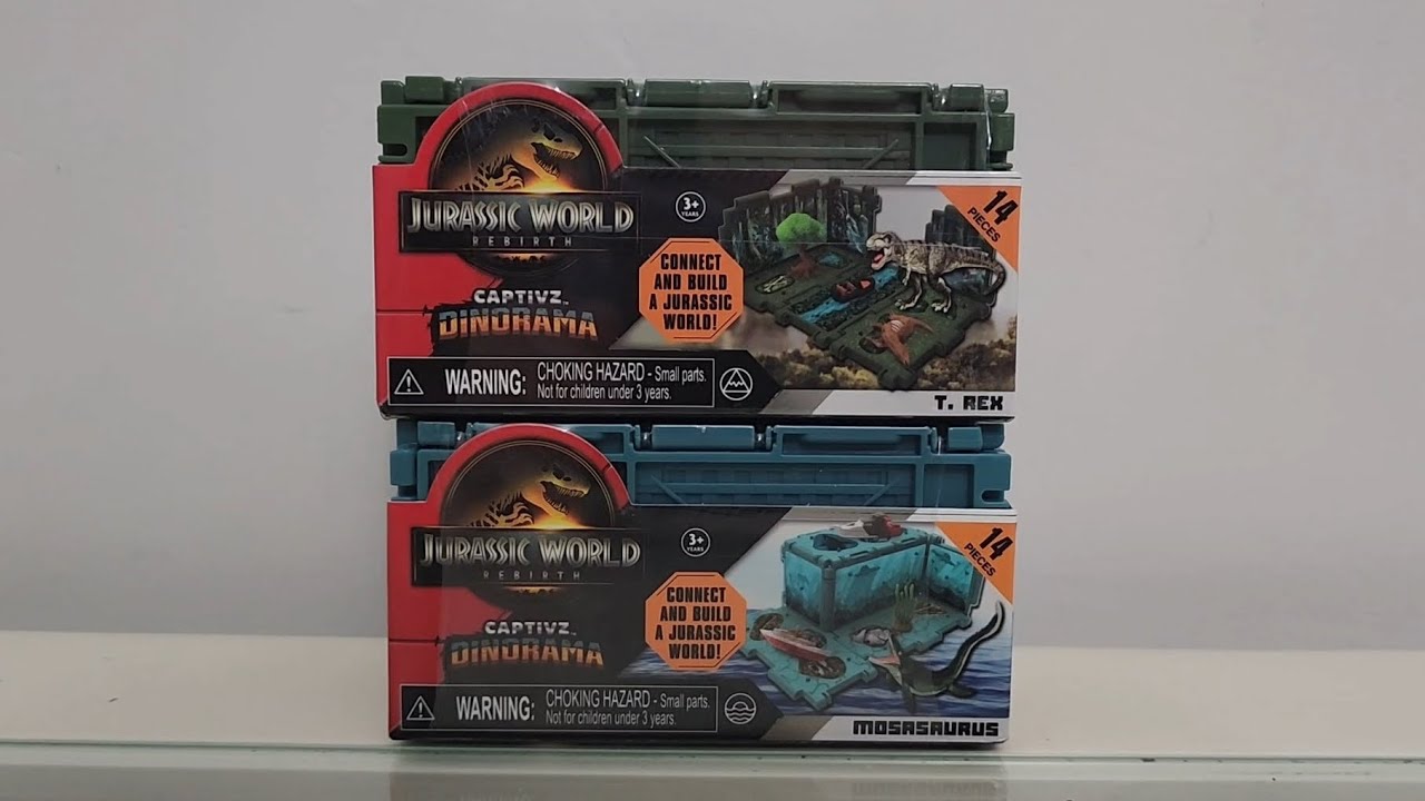 Captivz Dinorama T. Rex & Mosasaurus | Jurassic World Rebirth - YouTube
