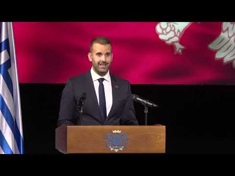 Premijer Milojko Spajic povodom otvaranja nove zgrade Gradskog pozorišta