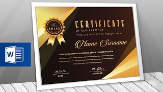 Microsoft Word certificate design | How to create certi... | Doovi