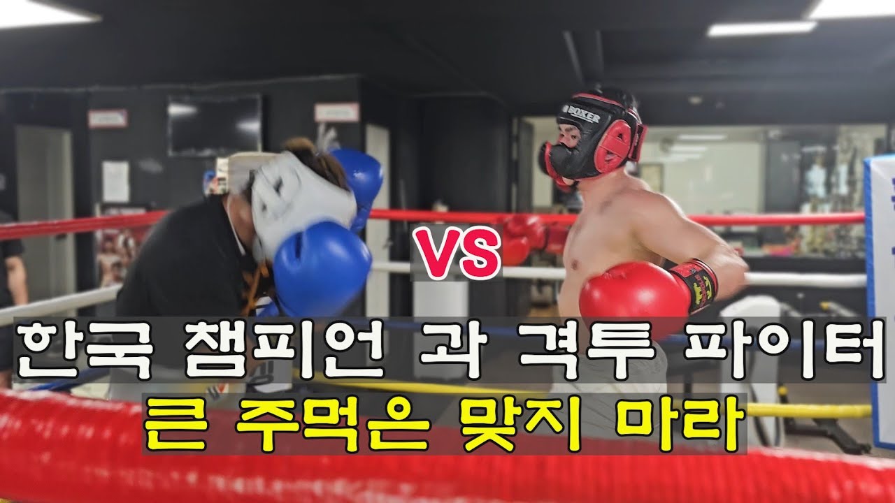 큰 주먹은 맞지 마라 한국 챔피언 Vs 격투 파이터 스파링 Boxing 복싱 권투 스파링 챔피언 유산소운동 복싱