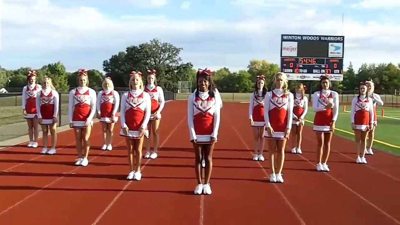 Fairfield High School"Hello" Cheer Slow motion - YouTube