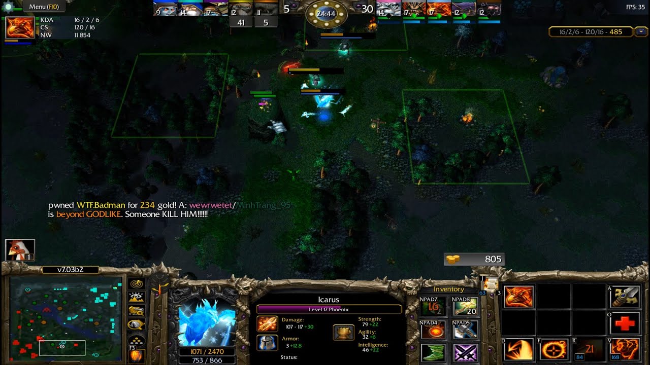 DOTA 1 Phoenix Icarus Beyond GODLIKE - YouTube