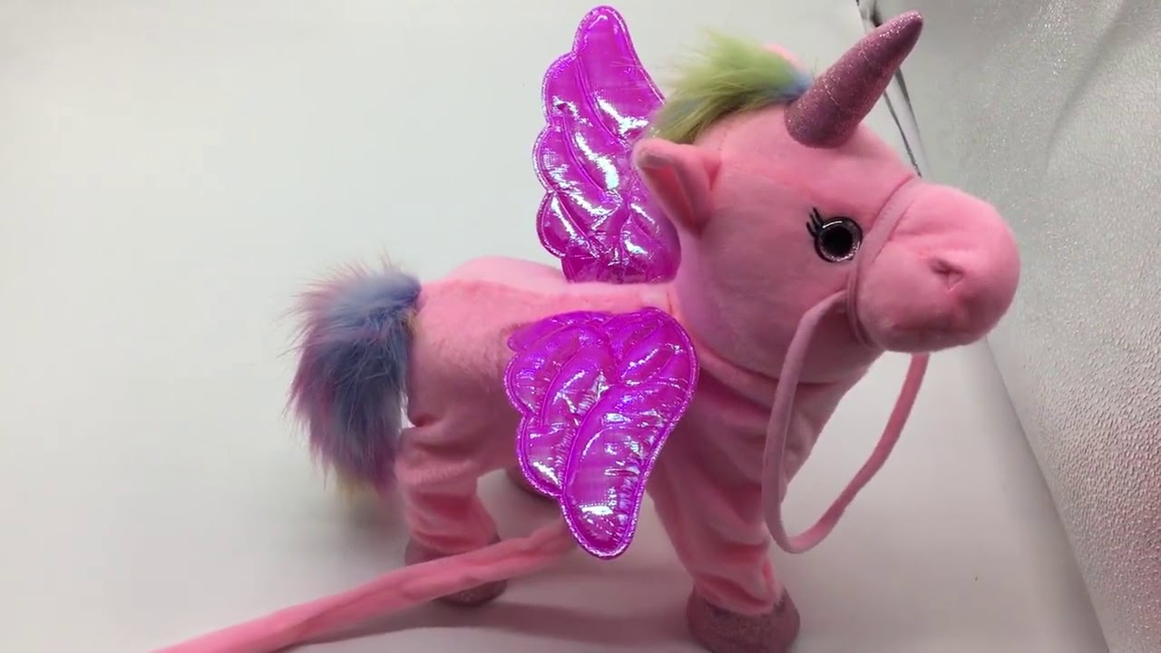 Electric Walking Unicorn Plush Toy - YouTube