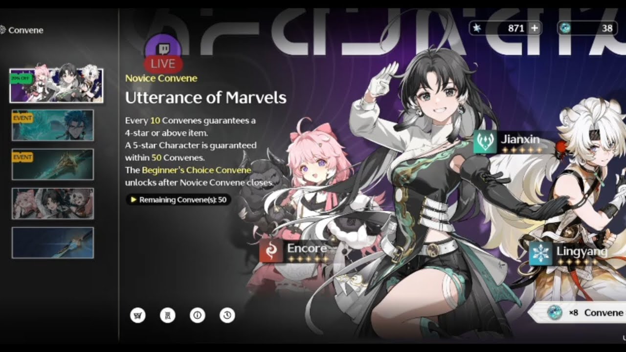 Wuthering waves Beginner Choice Convene pulls! - YouTube