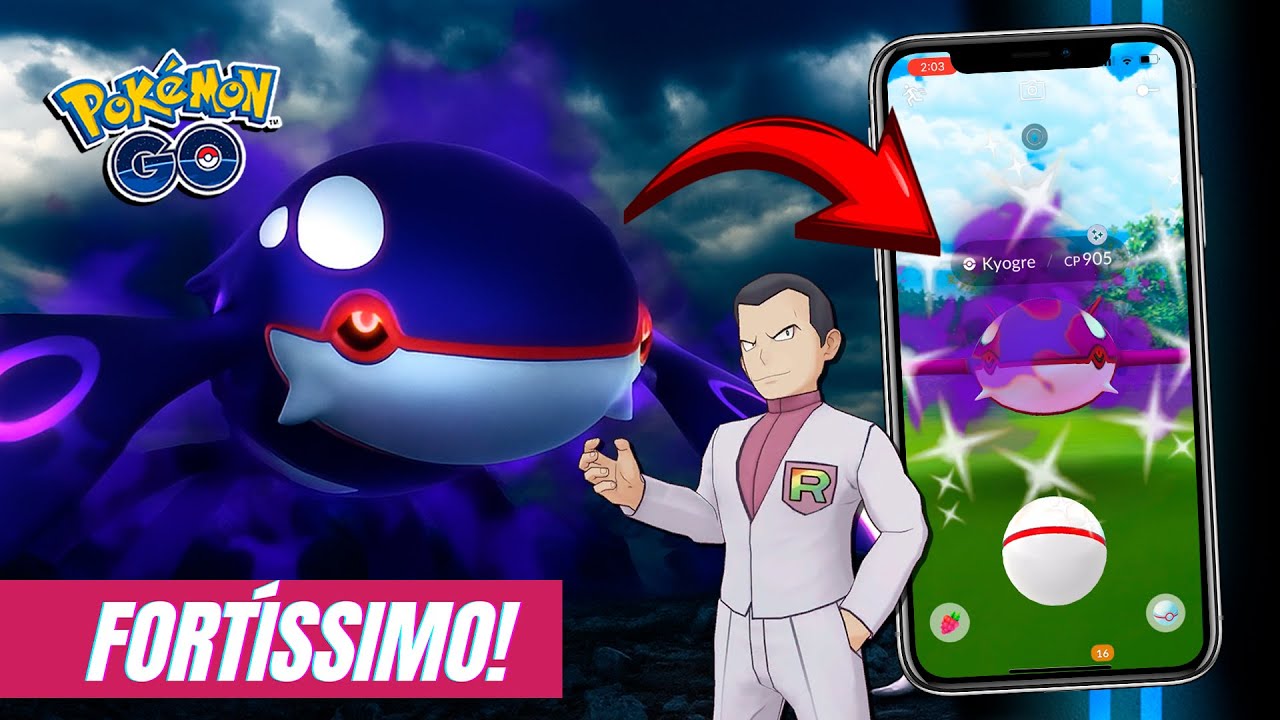 IMPORTANTÍSSIMO! Pegue o Kyogre Shadow Shiny AGORA no Pokémon GO - YouTube
