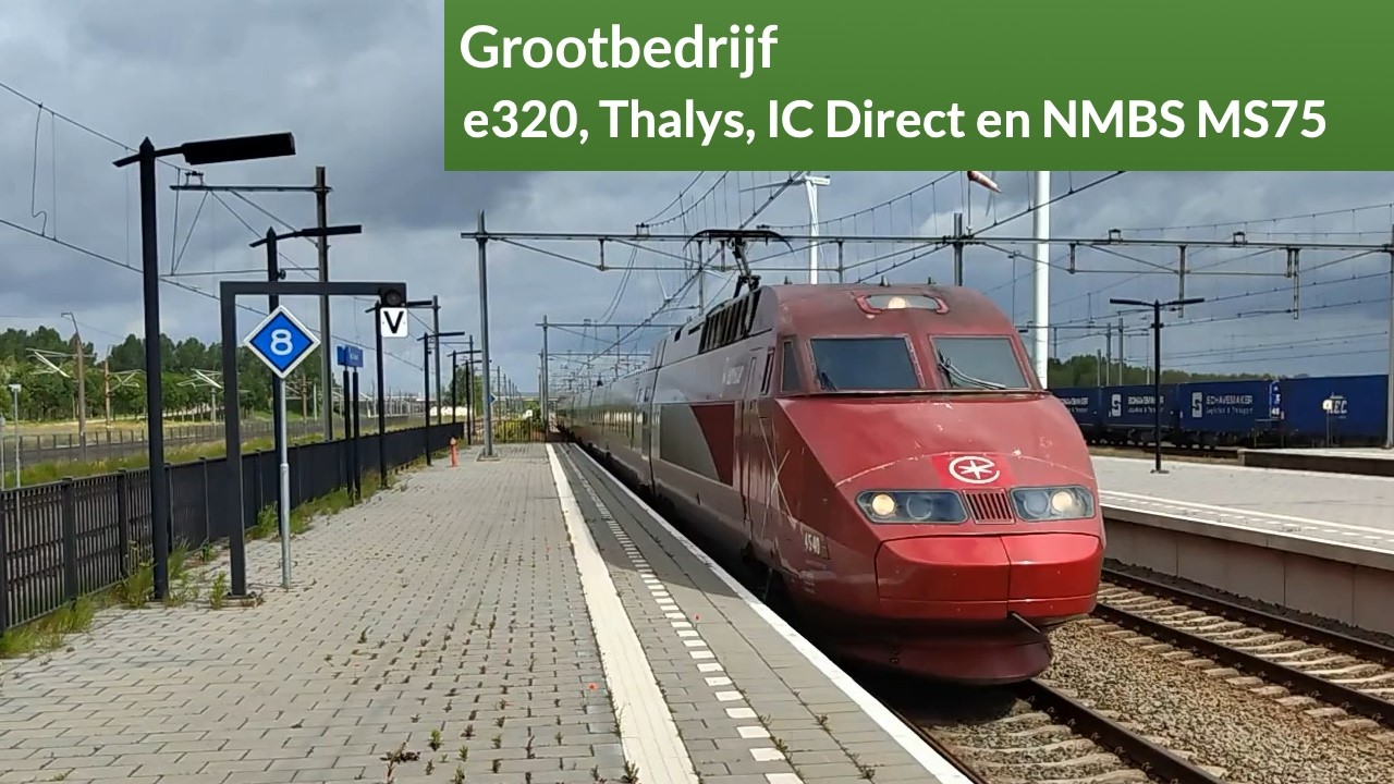 Dagje buiten: Eurostar e320, Thalys, IC Direct en NMBS MS75 - YouTube