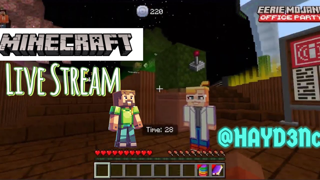 Minecraft Live Stream, building the Scary Baboon lobby #scarybaboon # ...
