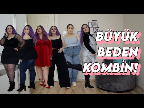 GENÇ BÜYÜK BEDEN KIŞ KOMBİNLERİ VE İNCE GÖRÜNME TÜYOLARI! - KİLOLU KIZLAR İÇİN 9 KOMBİN ❄️☃️