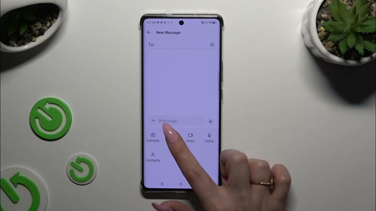 How to Attach a Picture to a Text Message on INFINIX Note 40 Pro - YouTube