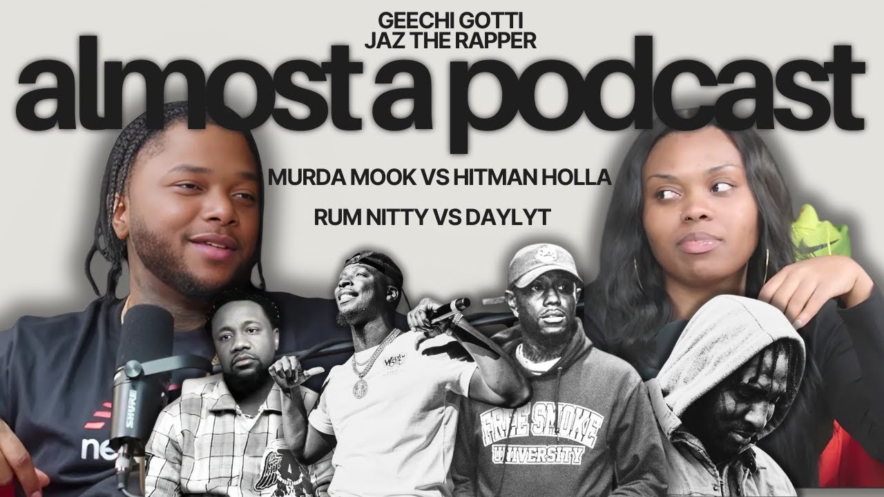 HITMAN HOLLA VS MURDA MOOK & DAYLYT VS RUM NITTY | Almost a pod w ...