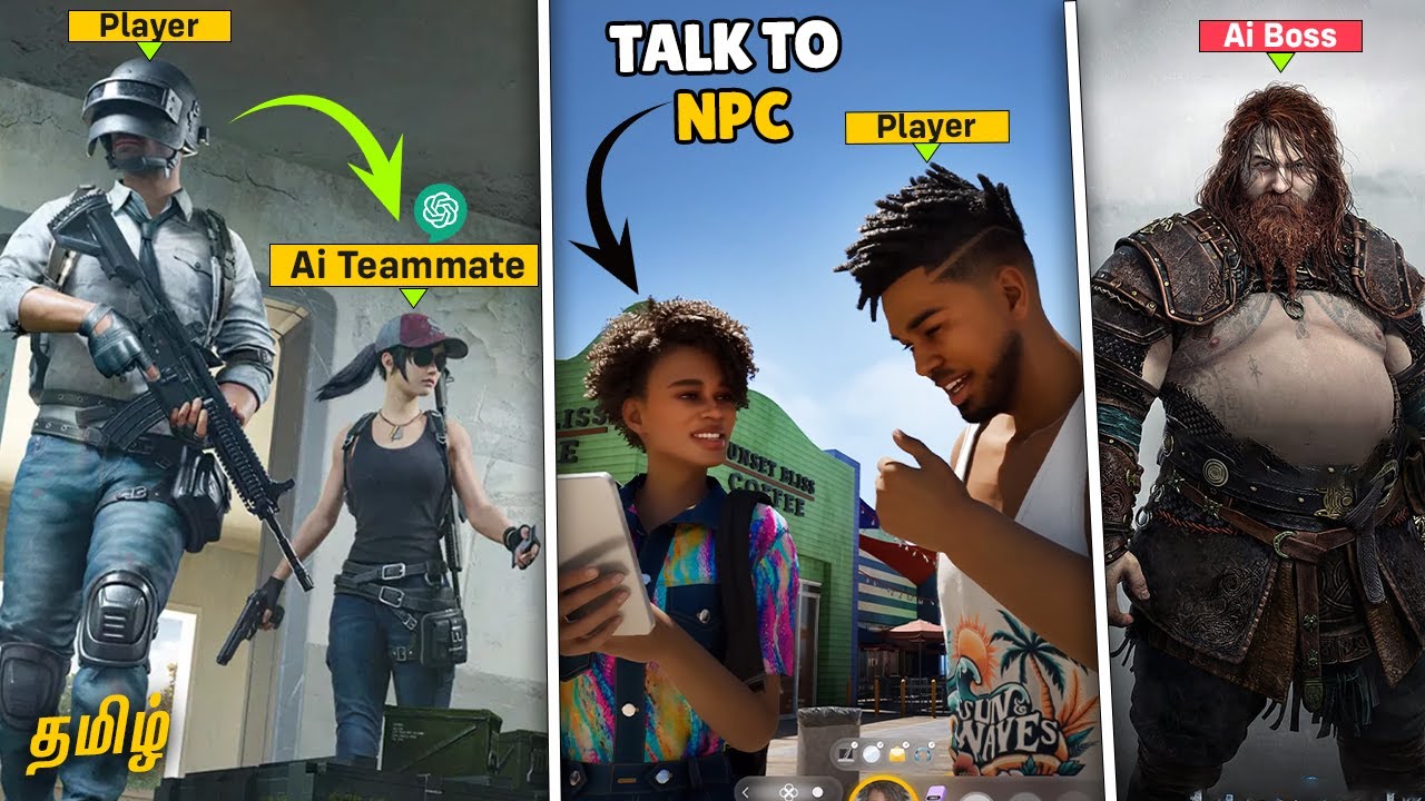 NEW AI IN GAMES IS CRAZY - தமிழ் (Ai Villain, Ai NPC & Bosses) - YouTube
