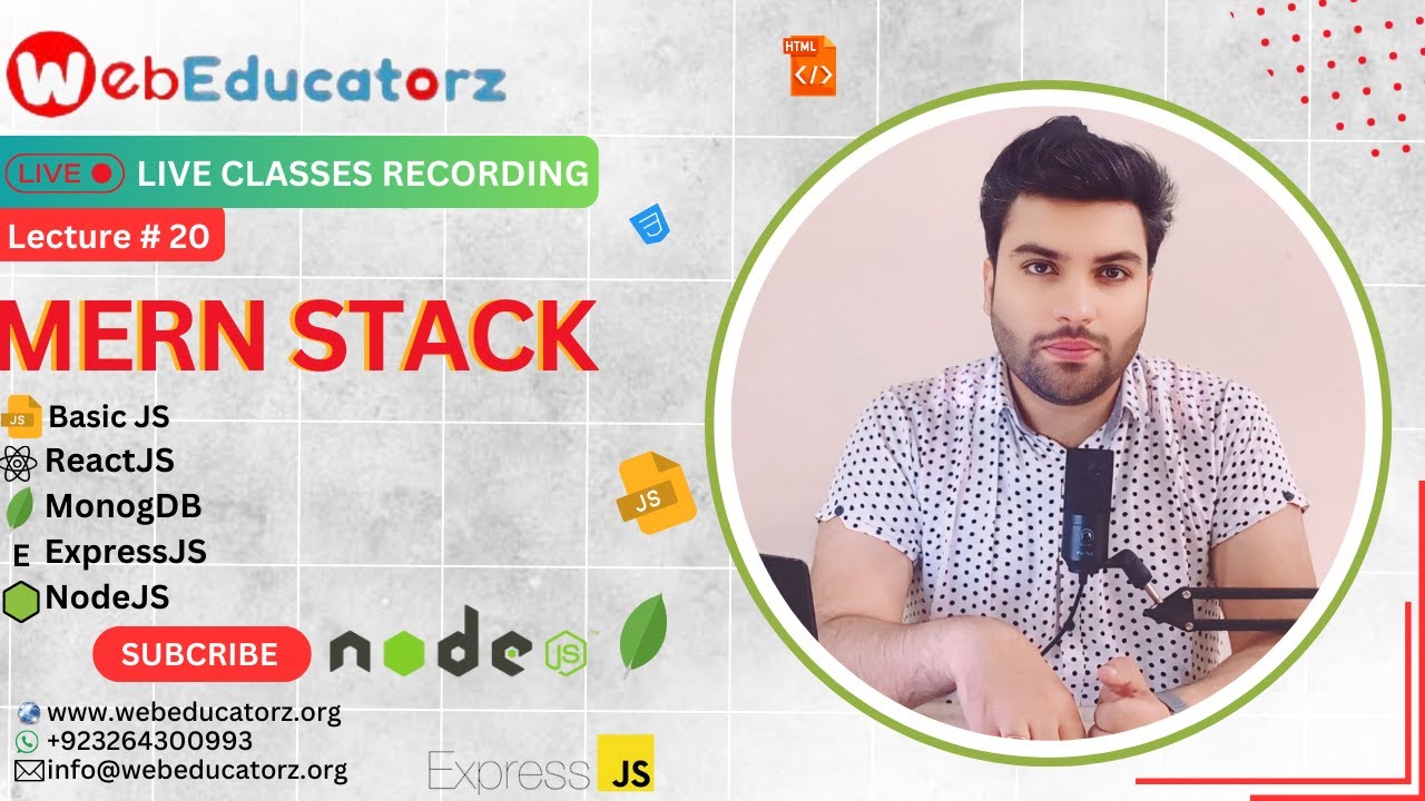 🔴 Live Class Mern Stack Development | Urdu | Hindi | Lecture 20 | Asad ...
