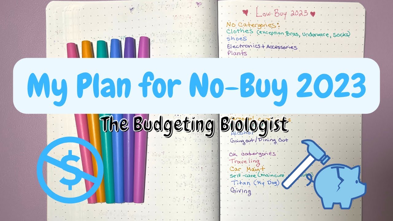 My Plan for a No-Buy Year | Frugal Living | The Budgeting Biologist ...