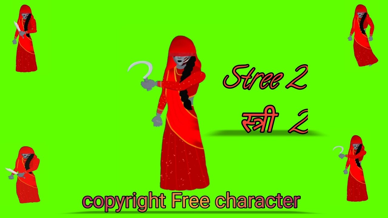 Stree 2 Character | Copyright free | Green screen video - YouTube