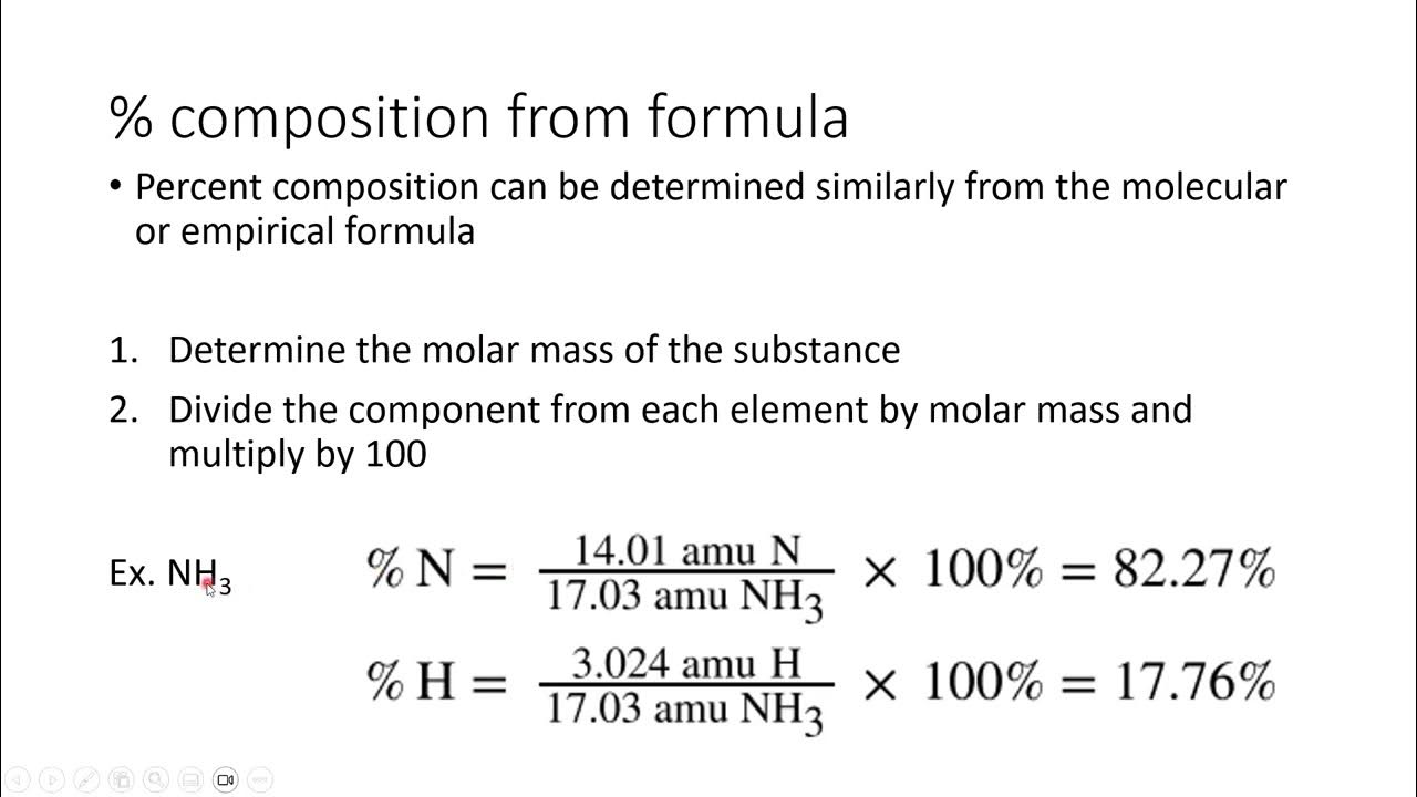 CHEM&161 3.2 Percent Composition & Determining Chemical Formulas - YouTube