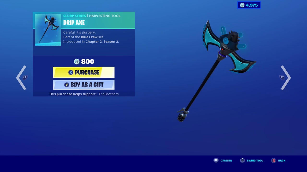 *NEW* DRIP AXE PICKAXE IN FORTNITE! - YouTube