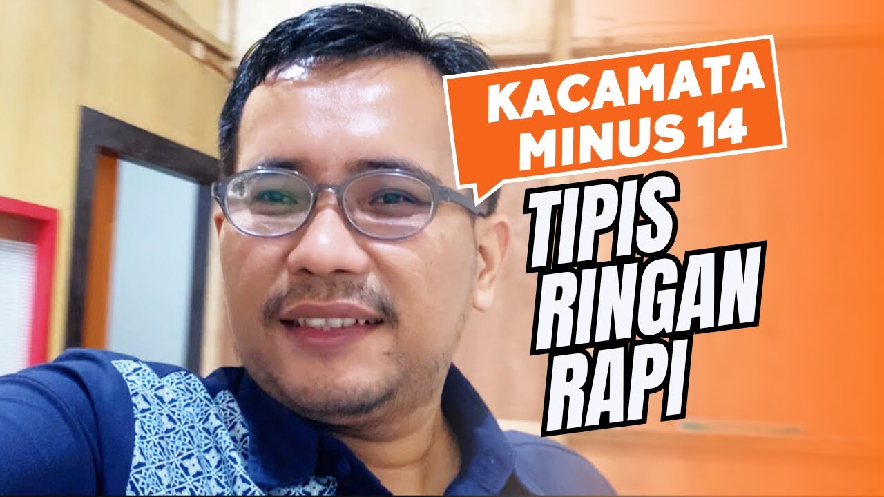 RAHASIA! Kacamata Minus -14 Jadi Setipis Minus -3 | Lensa Premix Tipis ...