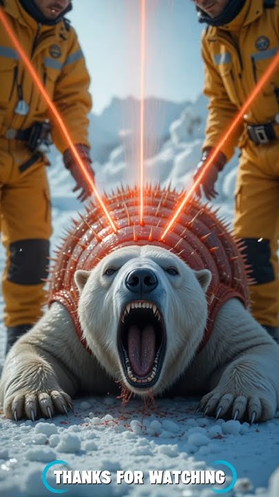 Unbelievable Rescue! Polar Bear Trapped in a Giant Snail Shell! #animalrescue #rescue #polarbear ...